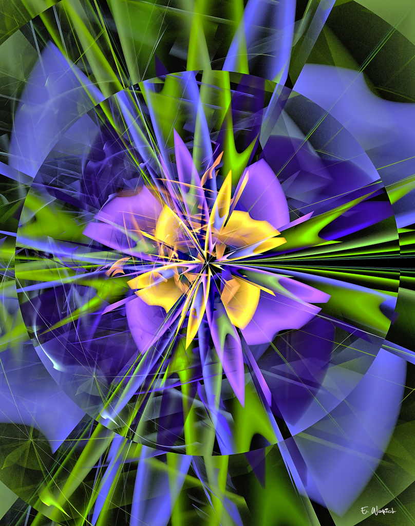 Abstract Flowers Art Print - Algoma Marketplace